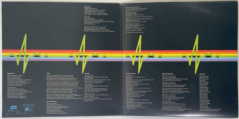 PINK FLOYD - THE DARK SIDE OF THE MOON LP (UK SOLID BLUE TRIANGLE ...
